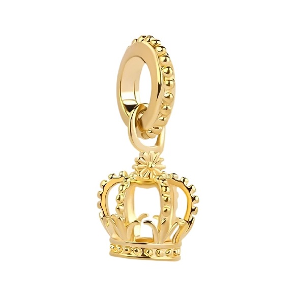 Linx | Jewelry | Gold Crown Dangle Charm | Poshmark